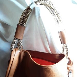 Sondra Roberts | Bags | Sr 2 Satchel Hobo Tassel Handbag In Cognac Nwt ...